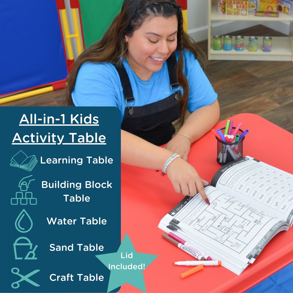 Large Sensory Table and Lid Set - 18"h - The Craft Shop, Inc.
