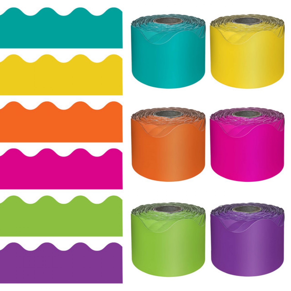 65' Rolled Scalloped Bulletin Board Borders - The Craft Shop, Inc.