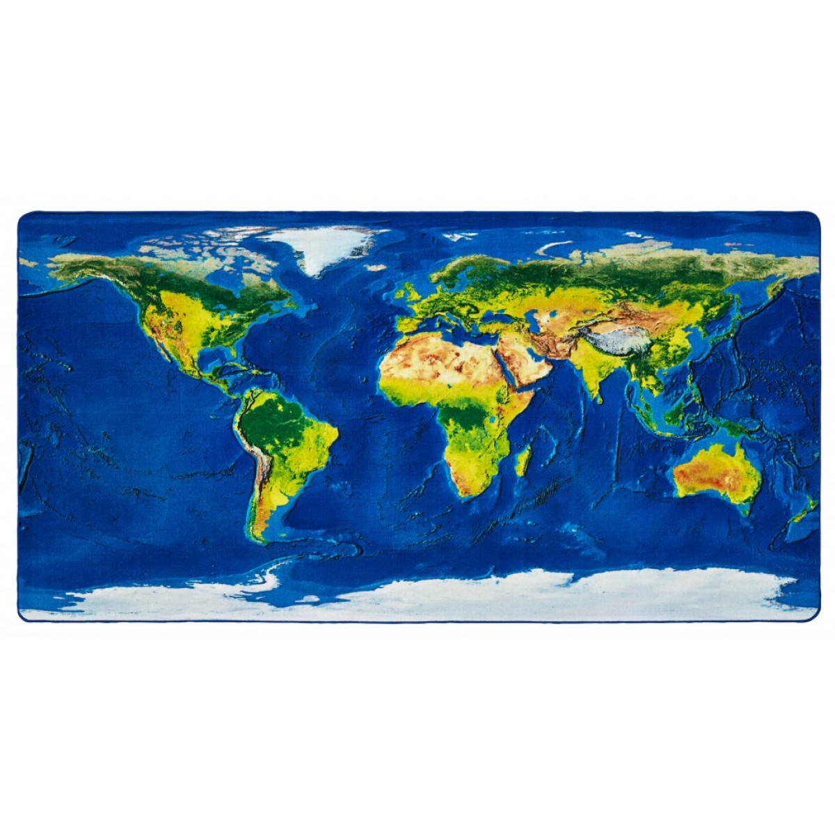 Learn Our Earth Map, PIXEL, BLUE, 4ft x 8ft Rectangle - The Craft Shop ...