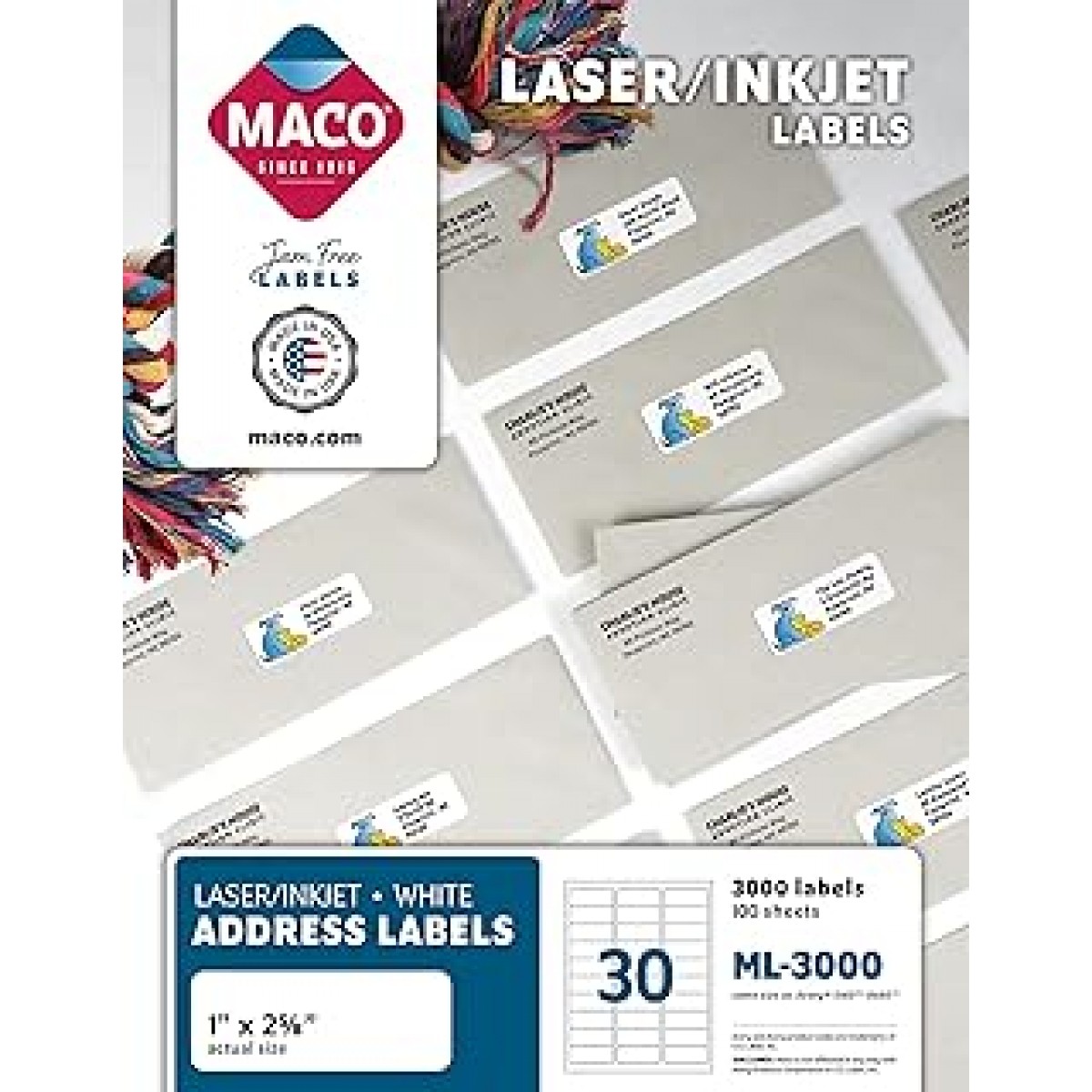 Printable Sheet Labels – Full Sheet White Labels for Inkjet & Laser ...