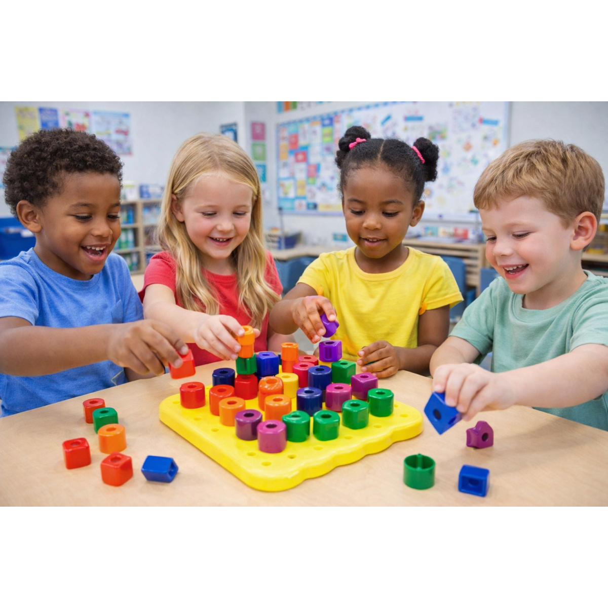 Shapes Pegs & Pegboard | Fine Motor & STEM Learning Set - The Craft ...