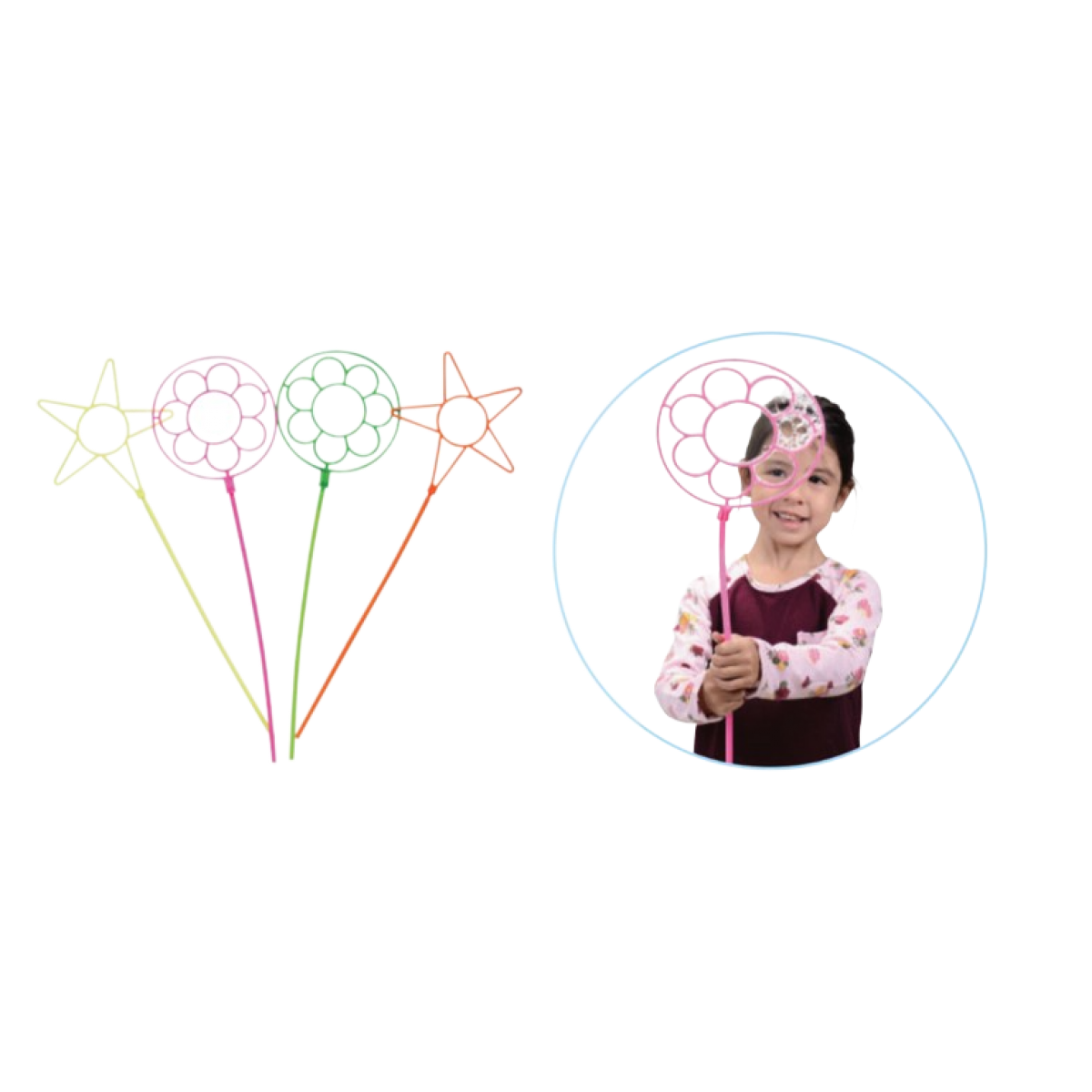 Giant Bubble Wands – 24-Inch Bubble Sticks, 12-Pack Assorted Colors for ...