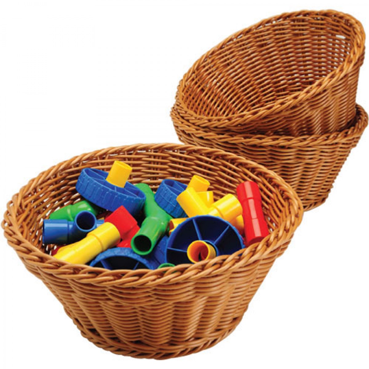 CRE8TIVE MINDS, MTC-83, Round Woven Plastic Baskets - The Craft Shop, Inc.
