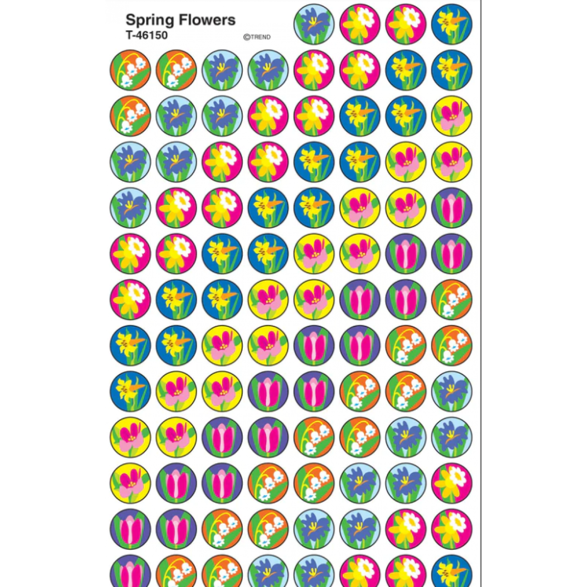 Spring Flower Stickers,TREND,T46150 - The Craft Shop, Inc.