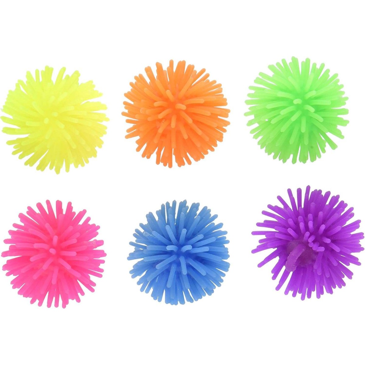 Mini Puffer Balls, 2", 12/Pk – Soft Vinyl Koosh-Style Fidget Toys for ...