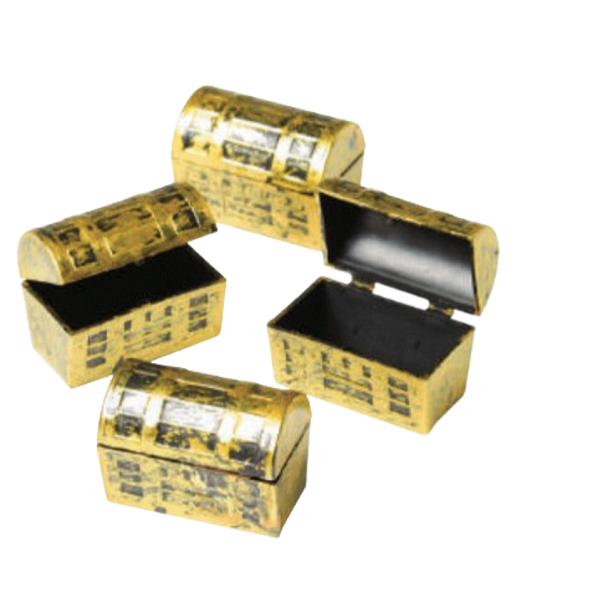Mini Treasure Boxes1.5", 12/Pk - The Craft Shop, Inc.