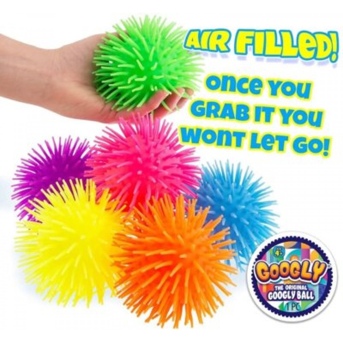 Mini Puffer Balls, 2", 12/Pk – Soft Vinyl Koosh-Style Fidget Toys for ...