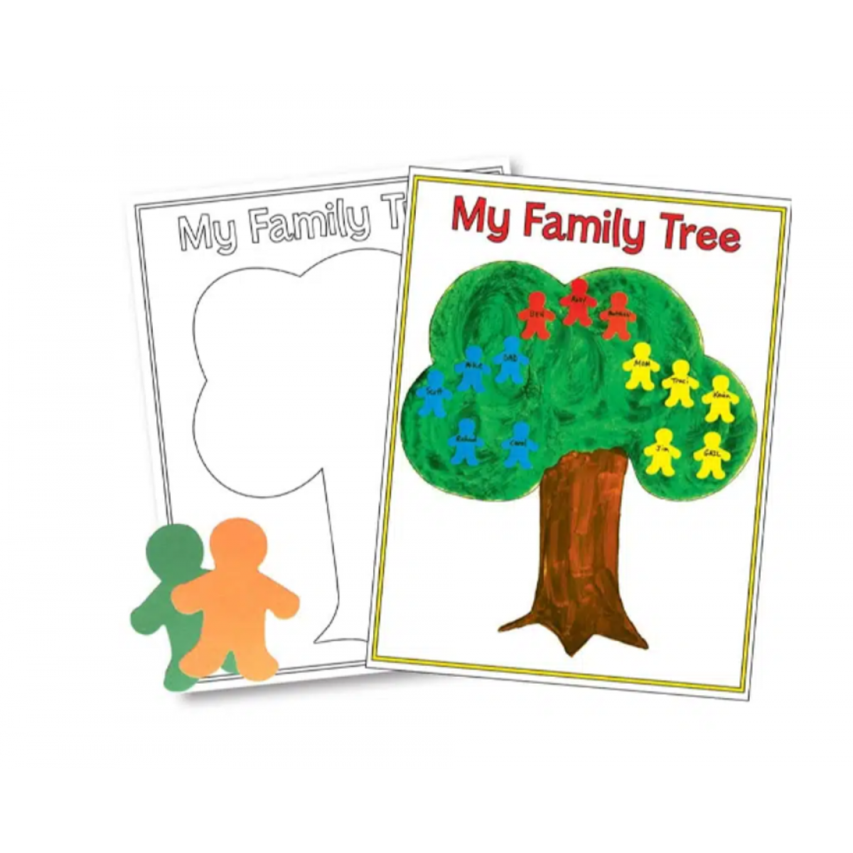 Family Tree Poster 30/PK 17X22 – Educational Classroom Chart - The ...