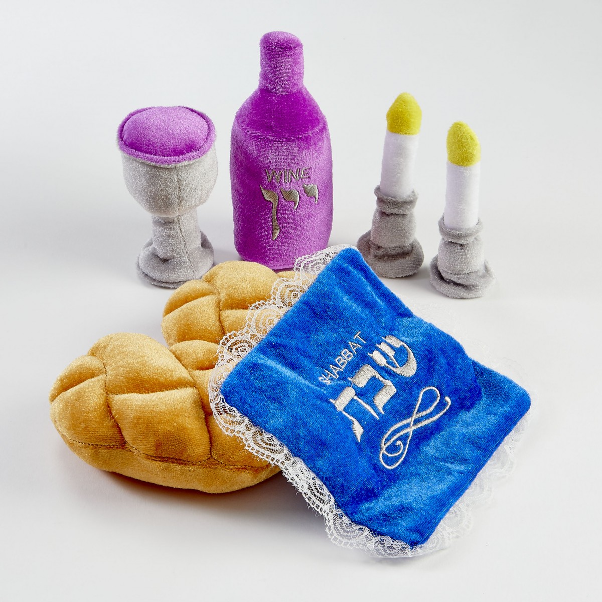 Plush Shabbos Set, 7/pk - The Craft Shop, Inc.
