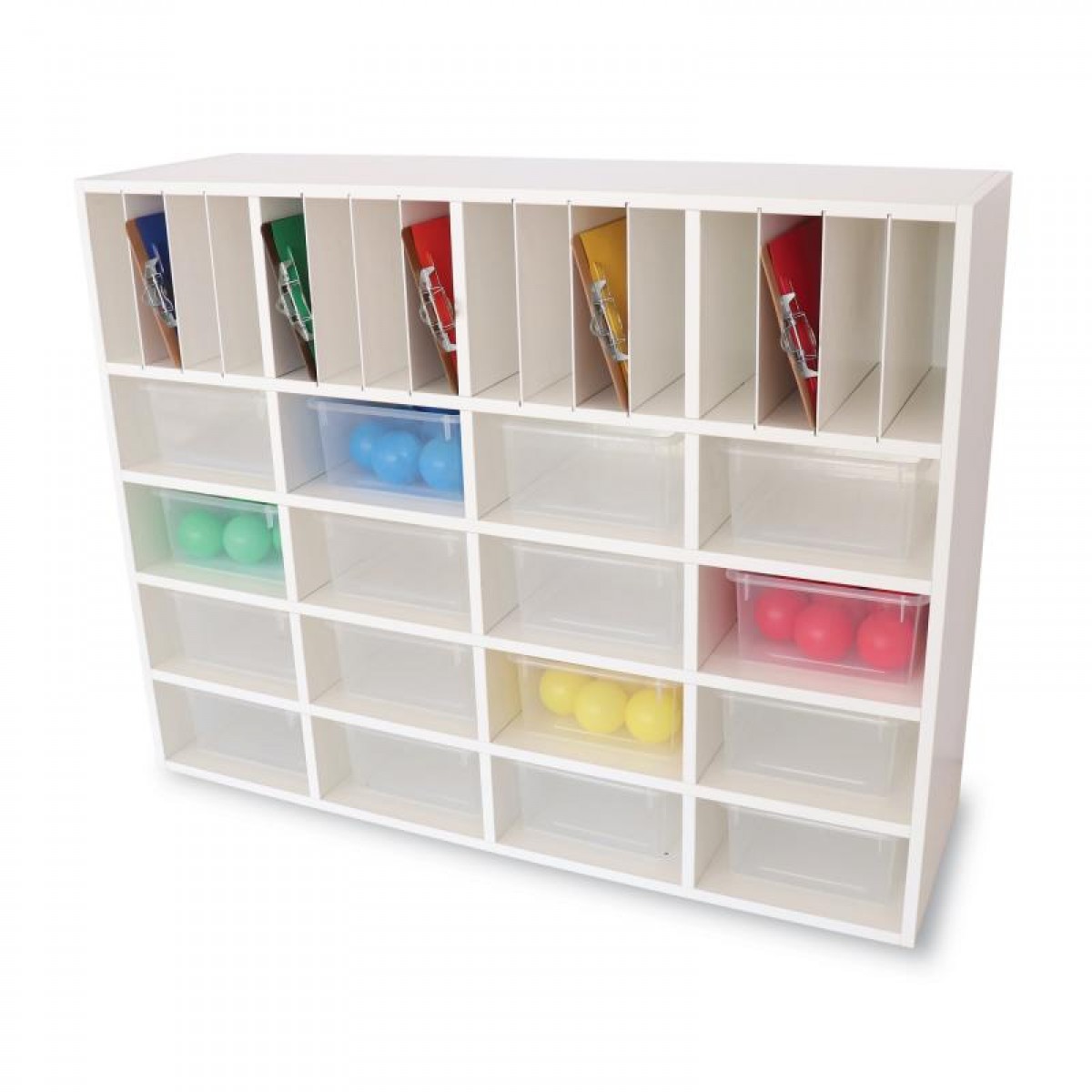Whitney White Cubby Organizer Cabinet - The Craft Shop, Inc.