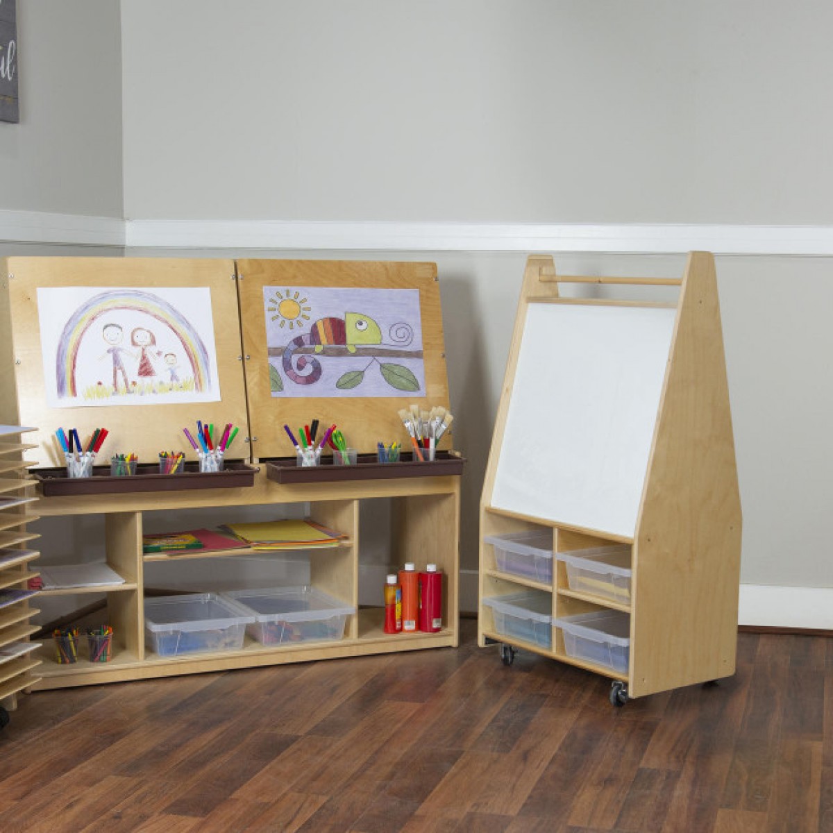Mobile Magnetic Literacy Center with (4) Translucent Trays - The Craft ...